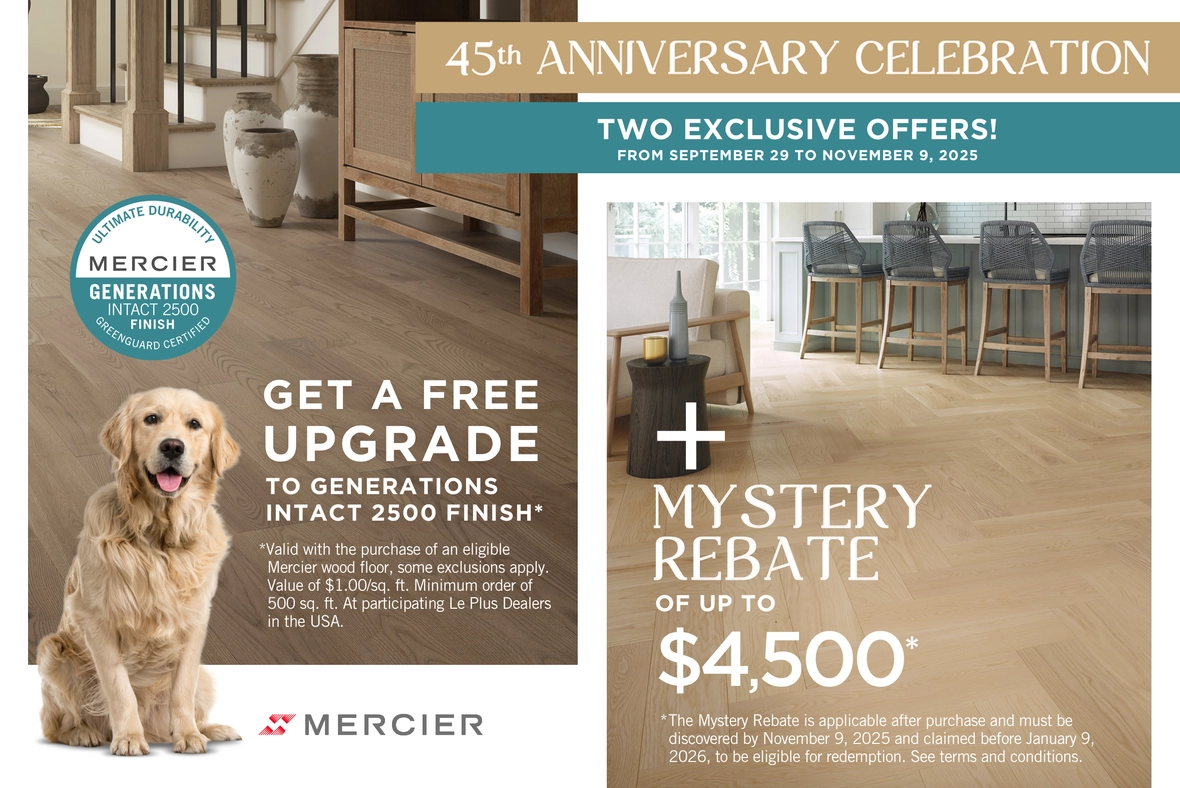 Promotions | Mercier Wood flooring